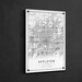 Appleton WI Street Map Print | Acrylic Glass Appleton City Map Print ...