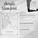 Dunmore PA Street Map Print | Acrylic Glass Dunmore Map Print | Canvas ...