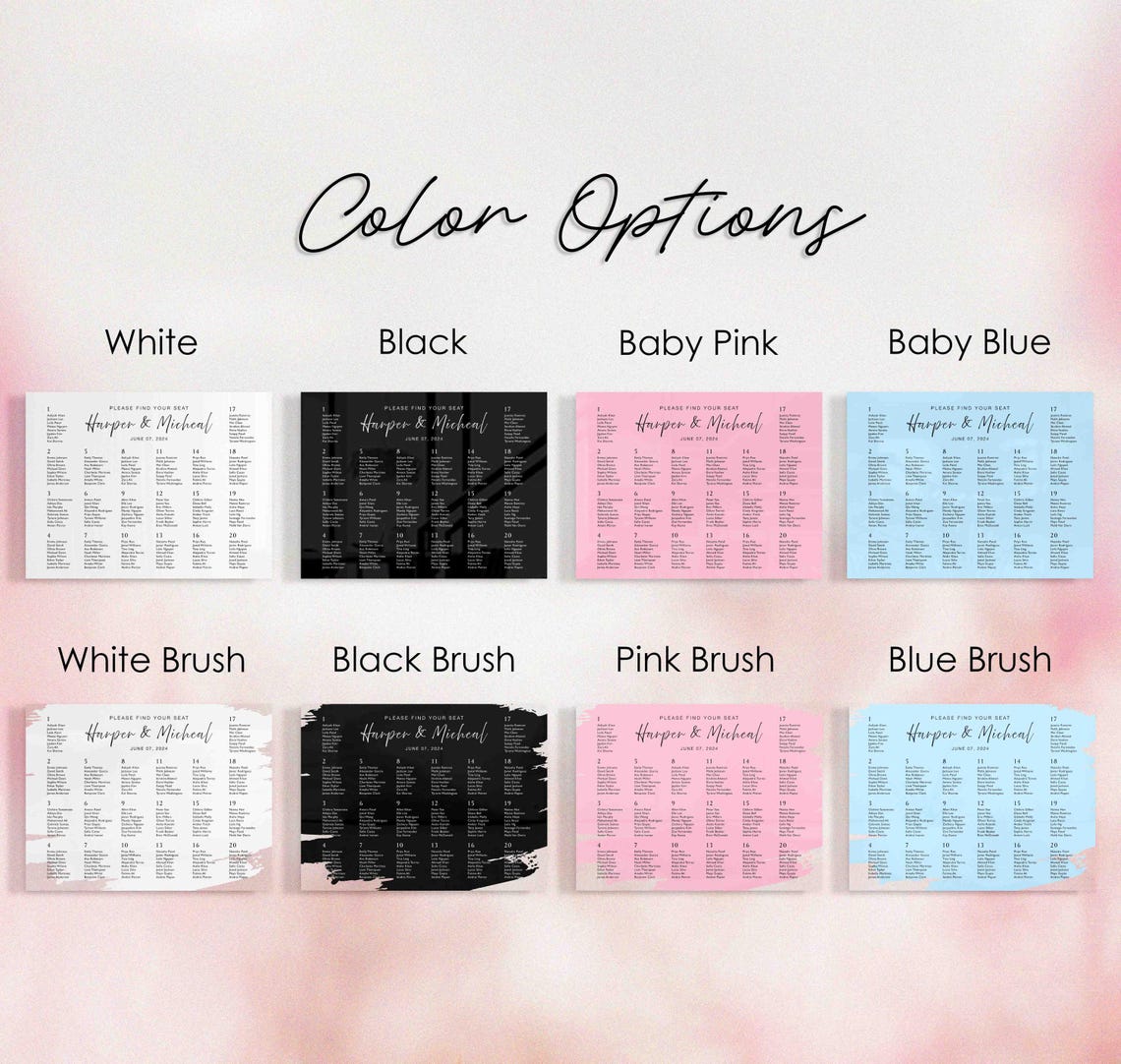 Wedding Seating Chart Acrylic Sign | Acrylic Table Seating Chart ...