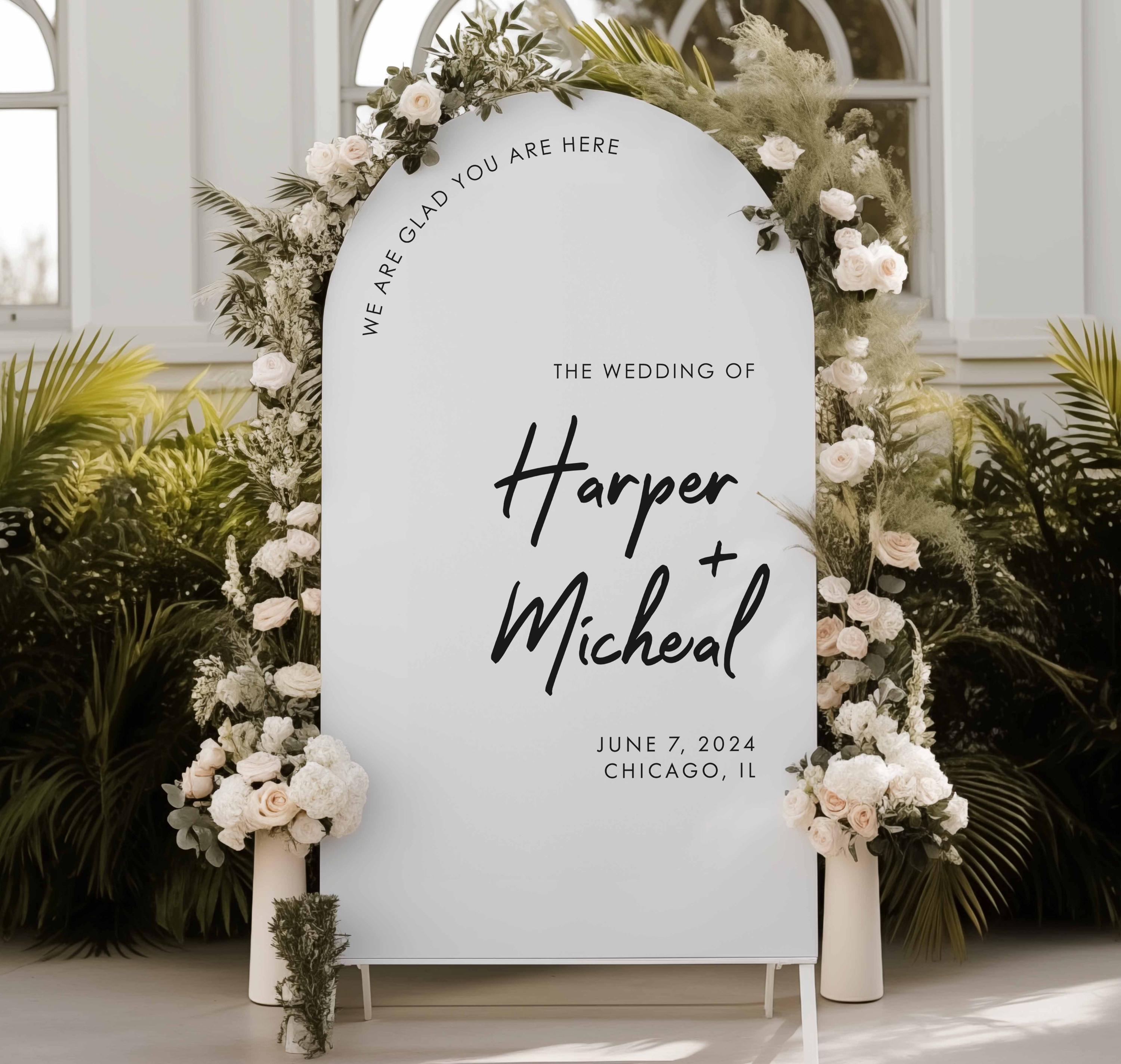 Acrylic Wedding Welcome Sign | Entrance Wedding Sign | Custom Wedding ...