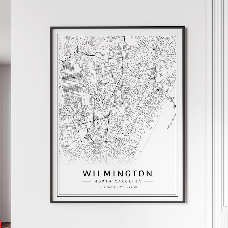 Wilmington Map - Etsy
