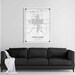Portland Indiana Street Map Print | Acrylic Glass Portland City Map ...