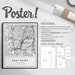 East Point GA Street Map Print | Acrylic East Point City Map Print ...
