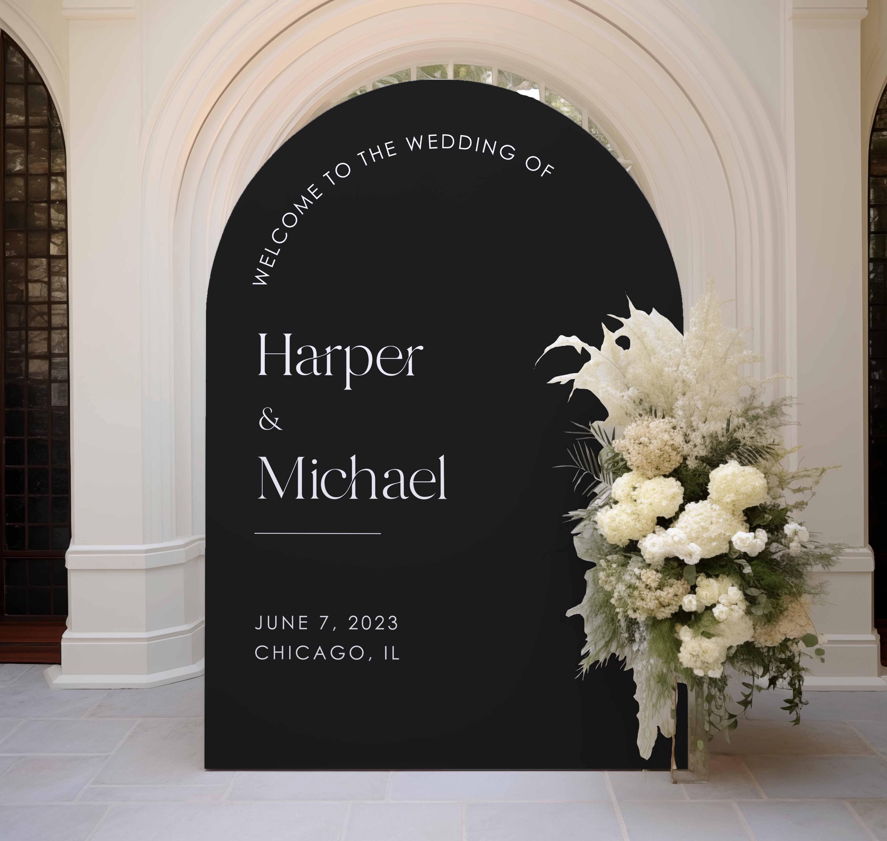 Acrylic Wedding Welcome Sign | Entrance Wedding Sign | Custom Wedding ...