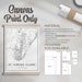 St. Simons Island GA Street Map Print | Acrylic St. Simons Island Map ...