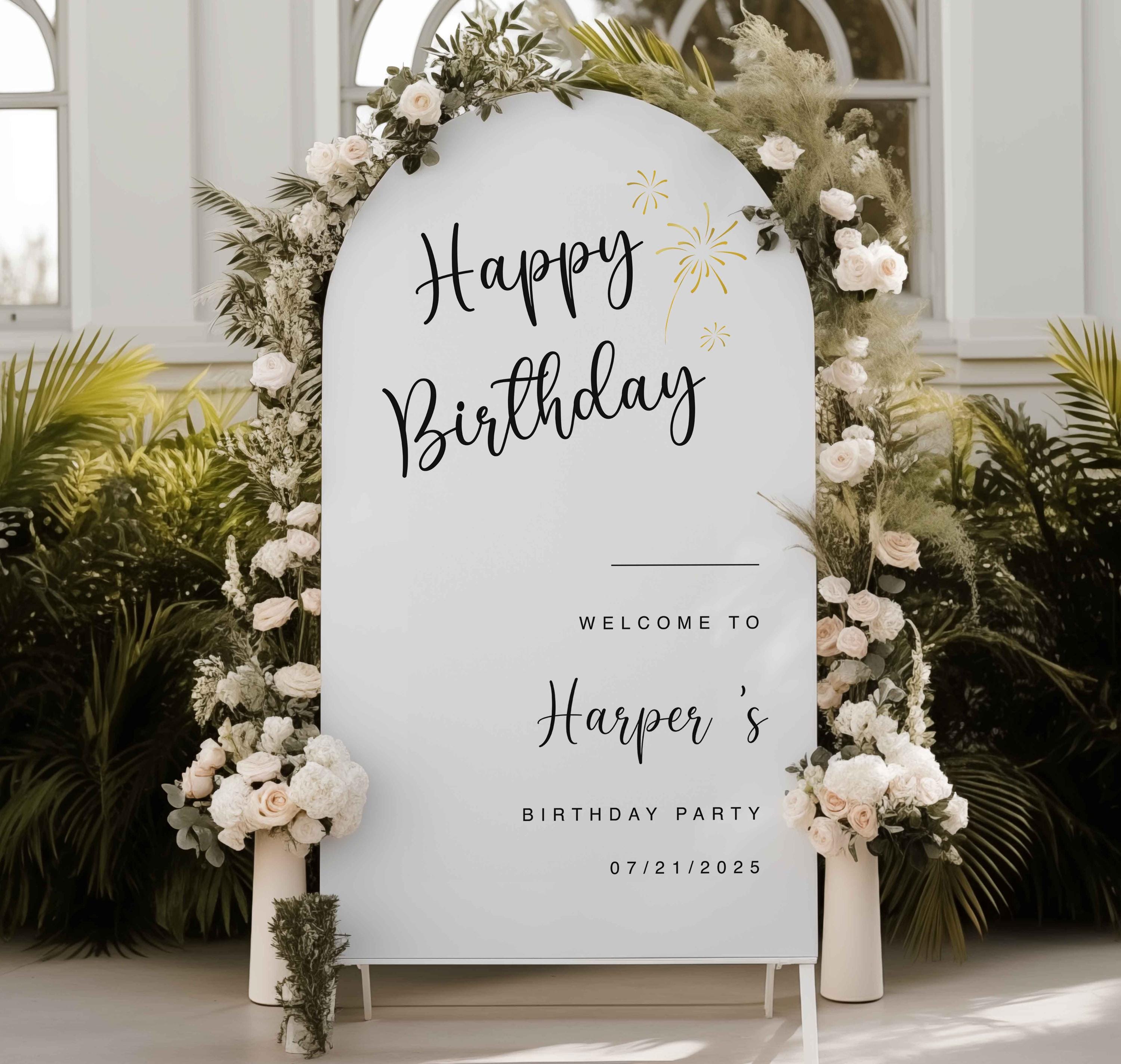 Acrylic Birthday Sign | Personalized Birthday Sign | Welcome Birthday ...