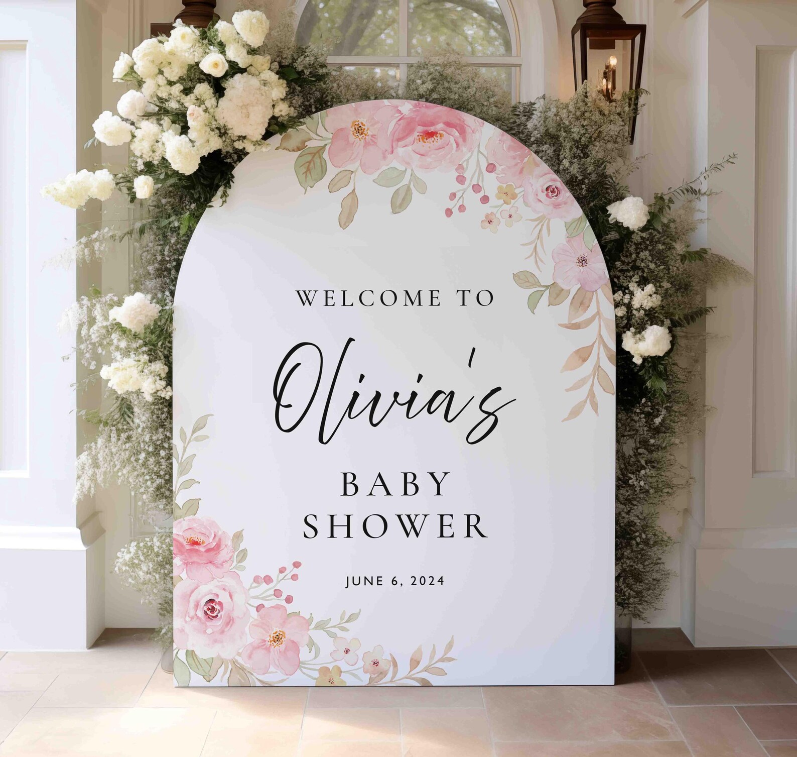Acrylic Baby Shower Welcome Sign | Custom Baby Shower Sign ...