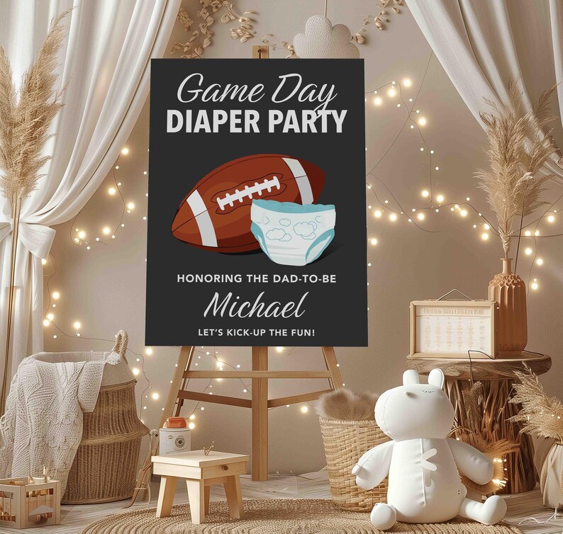 Acrylic Diaper Party Welcome Sign | Custom Diaper Party Sign ...