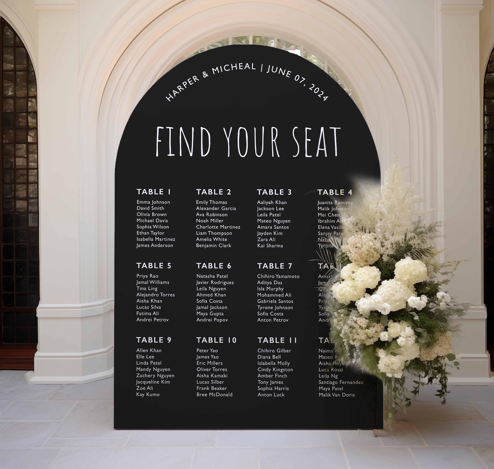 Wedding Seating Chart Acrylic Sign Acrylic Table Seating Chart Wedding ...