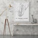 St. Simons Island GA Street Map Print | Acrylic St. Simons Island Map ...