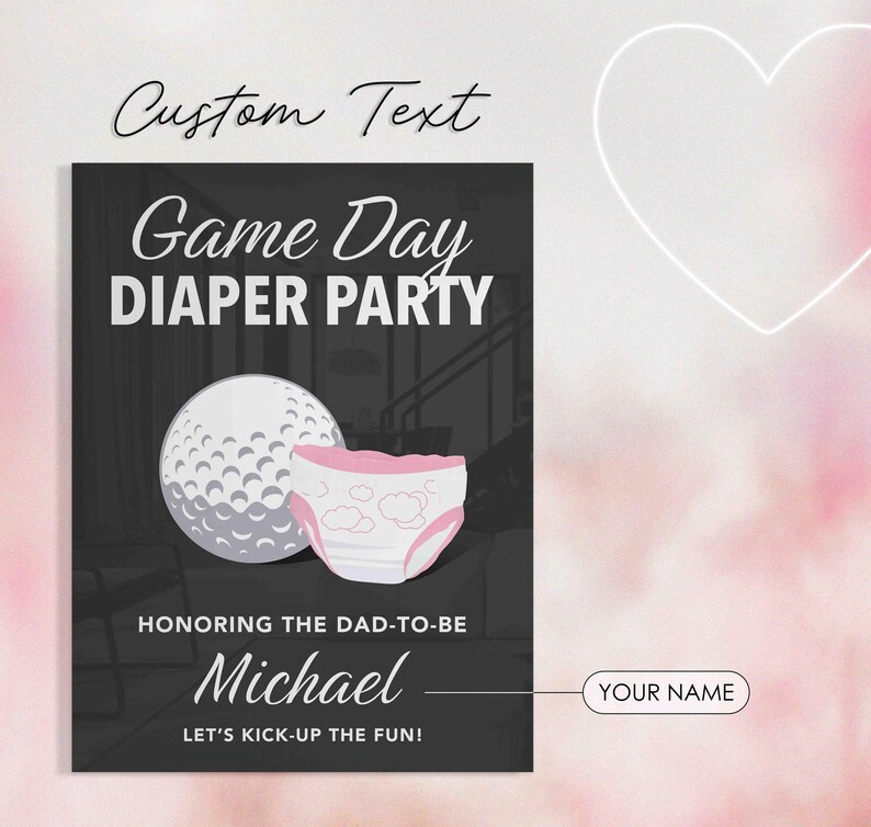 Acrylic Diaper Party Welcome Sign | Custom Diaper Party Sign ...