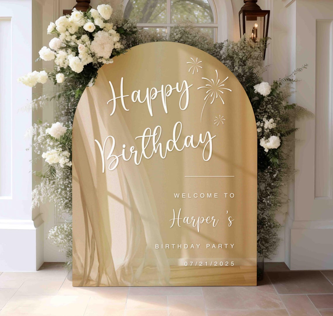 Acrylic Birthday Sign | Personalized Birthday Sign | Welcome Birthday ...
