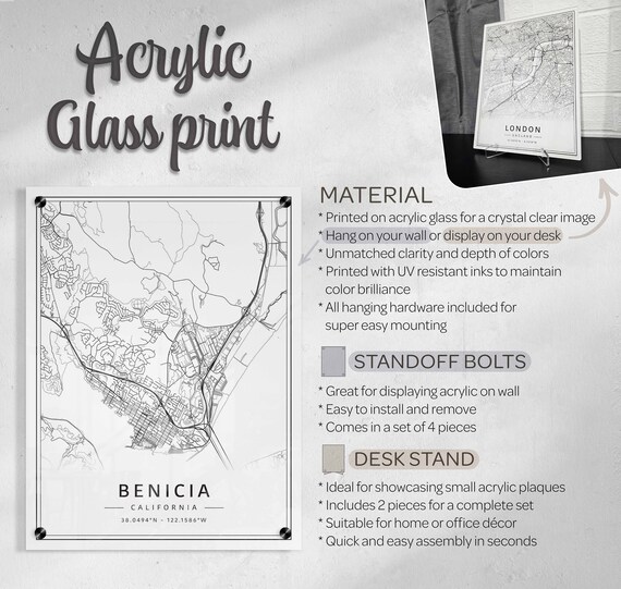 Mapa De Benicia, California Benicia, California Scandinavian City Map