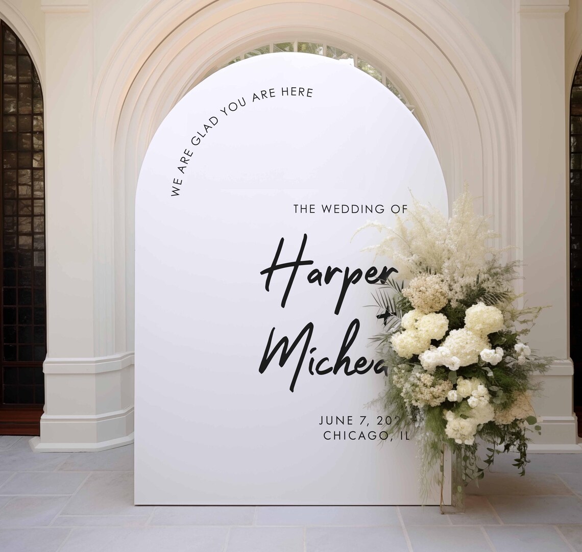 Acrylic Wedding Welcome Sign | Entrance Wedding Sign | Custom Wedding ...