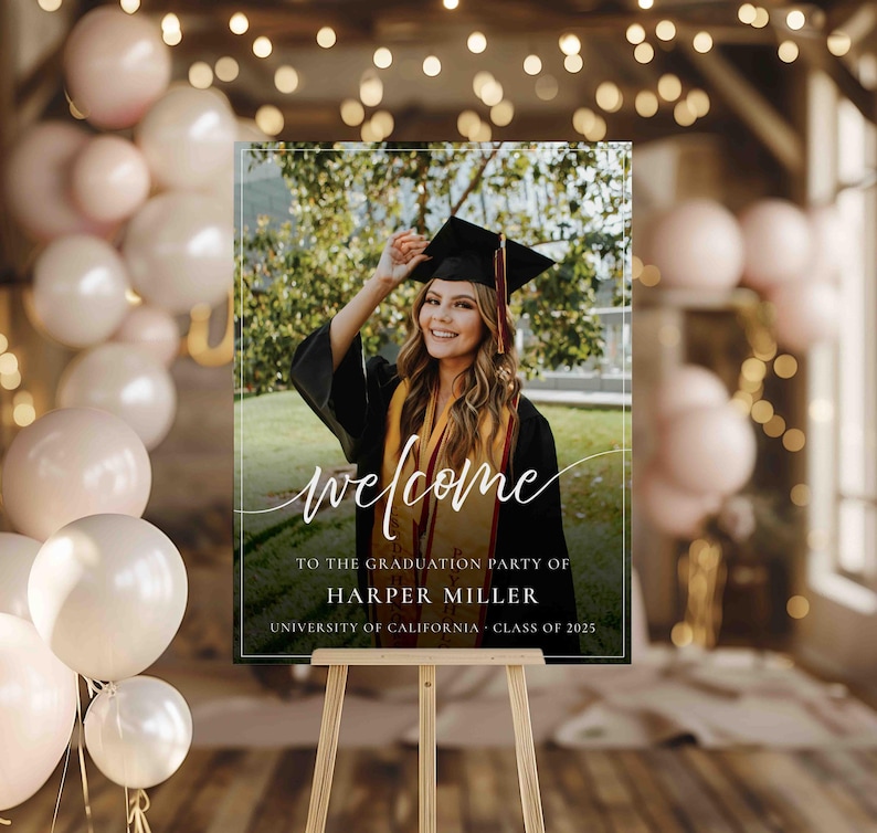 Acrylic Graduation Party Sign | Custom Graduation Sign | Personalized ...