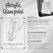 St. Simons Island GA Street Map Print | Acrylic St. Simons Island Map ...