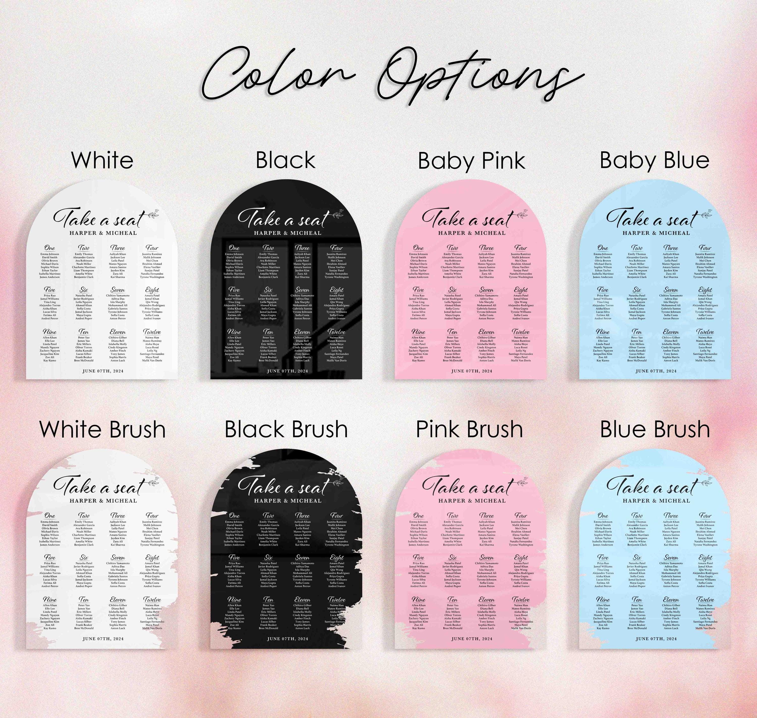Wedding Seating Chart Acrylic Sign | Acrylic Table Seating Chart ...