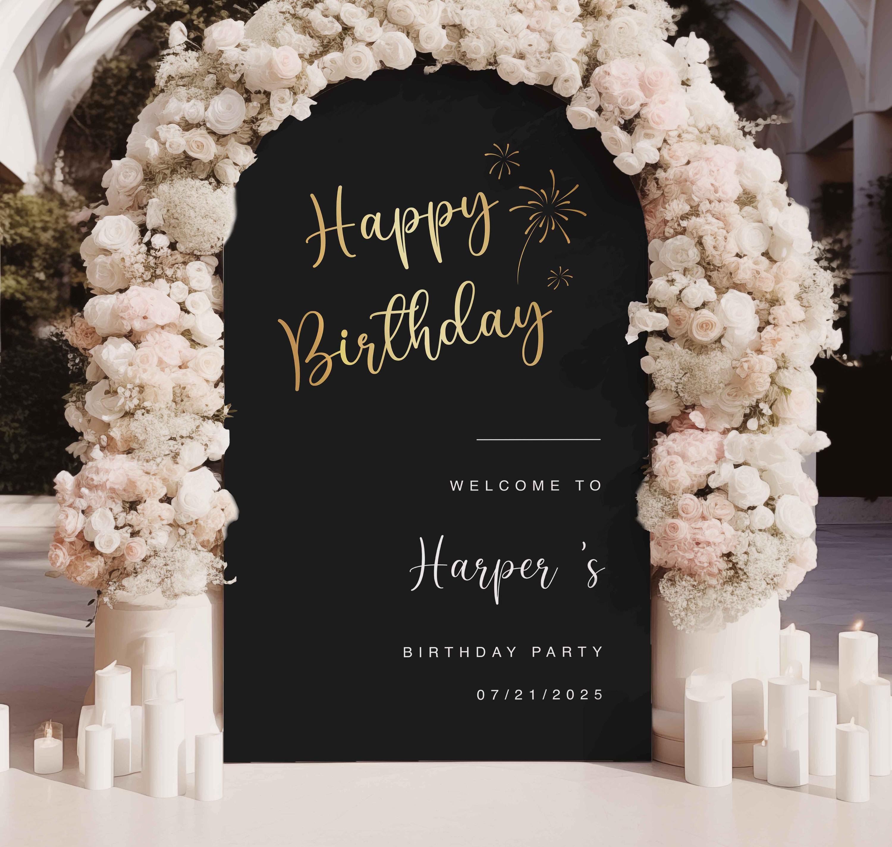 Acrylic Birthday Sign | Personalized Birthday Sign | Welcome Birthday ...