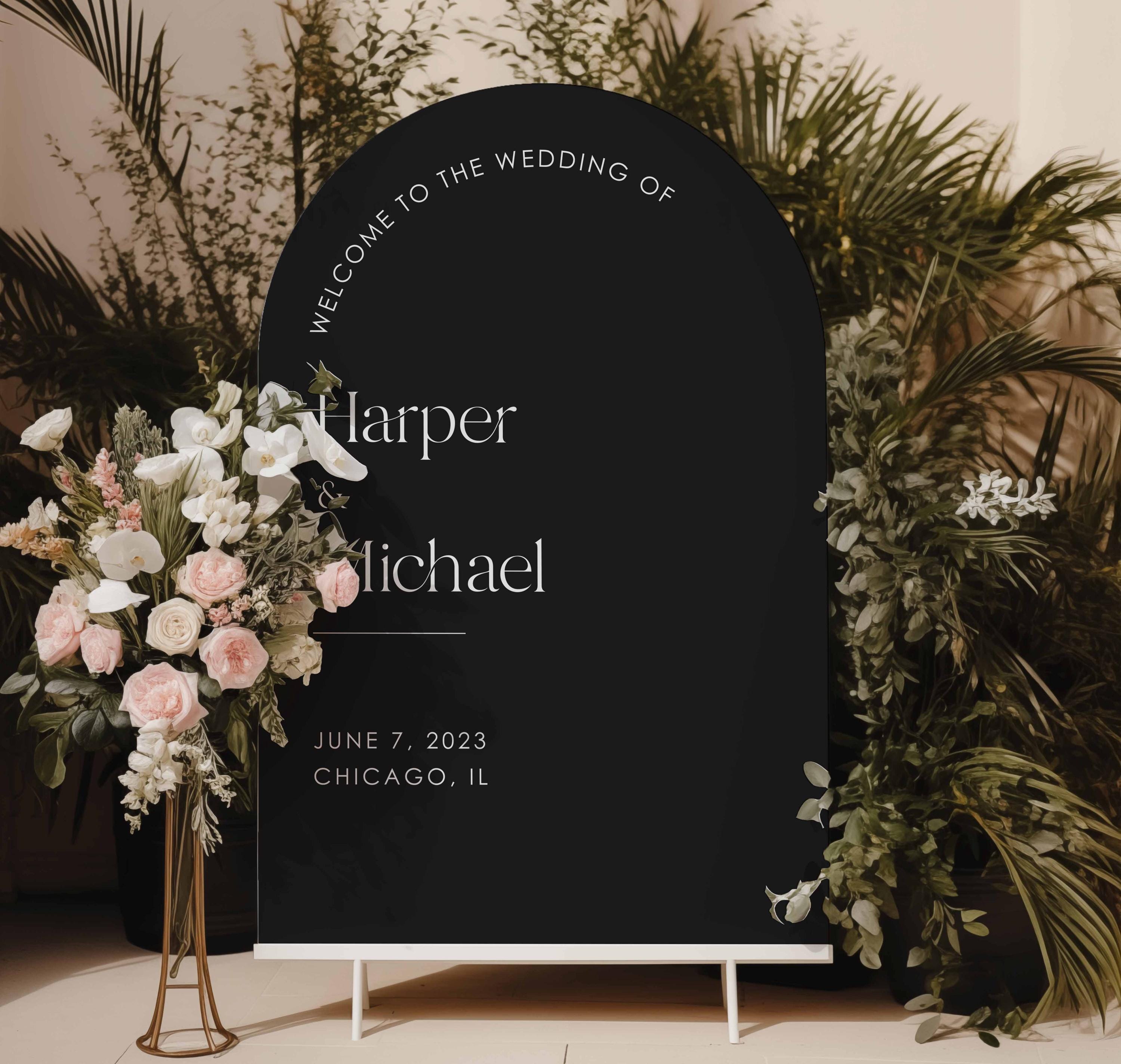 Acrylic Wedding Welcome Sign | Entrance Wedding Sign | Custom Wedding ...