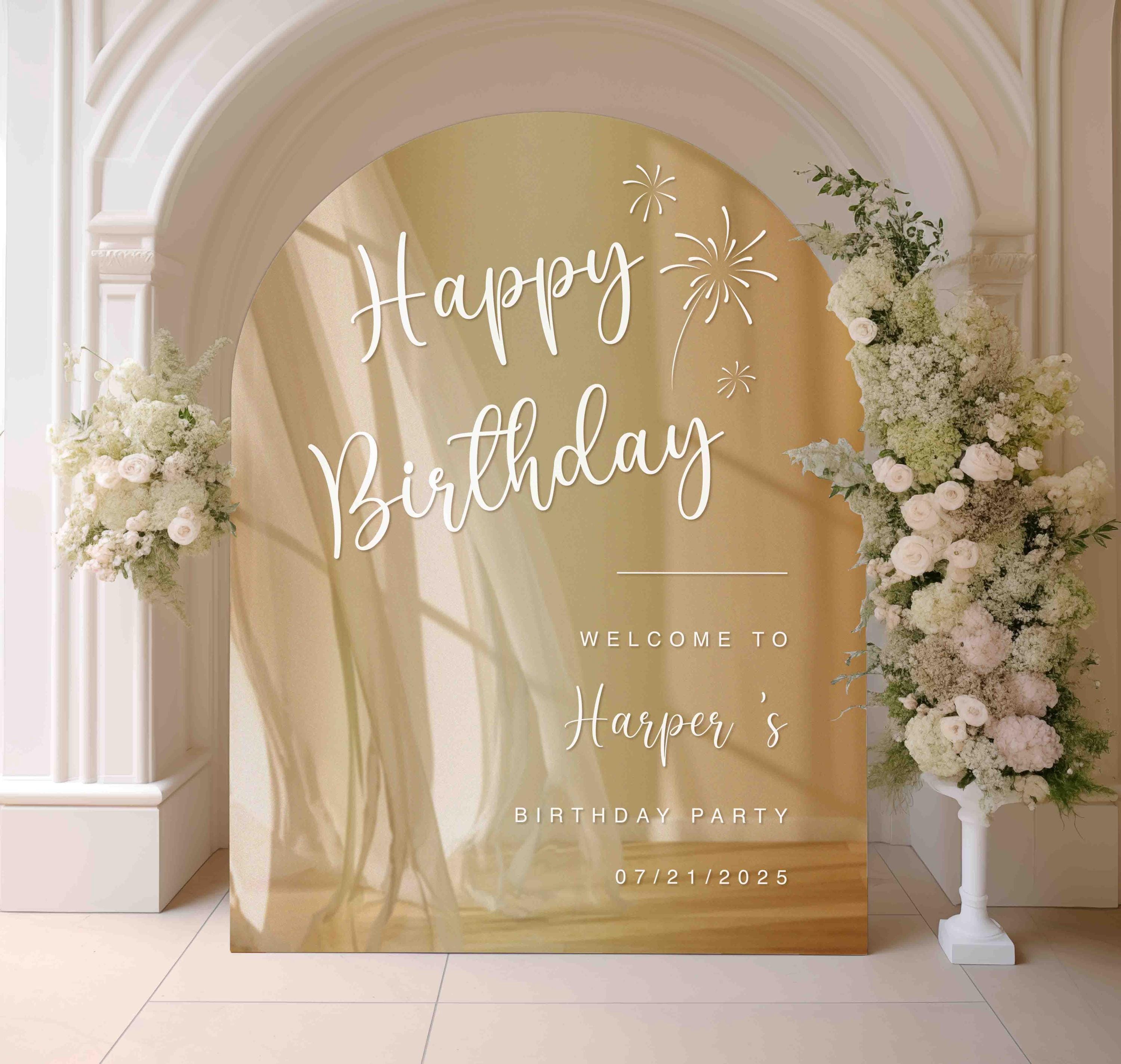Acrylic Birthday Sign | Personalized Birthday Sign | Welcome Birthday ...