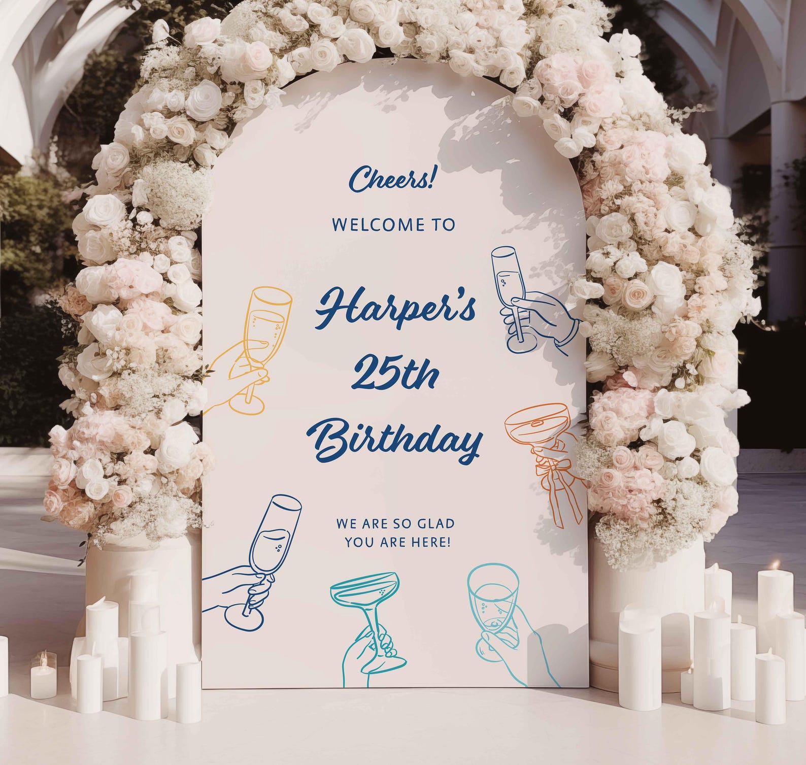 Acrylic Birthday Sign | Personalized Birthday Sign | Welcome Birthday ...
