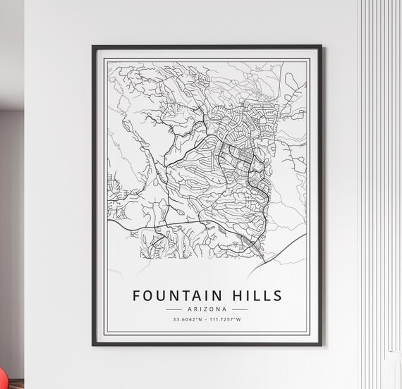 Map Of Fountain Hills Arizona Chicago To Fountain Hills (Route #1)