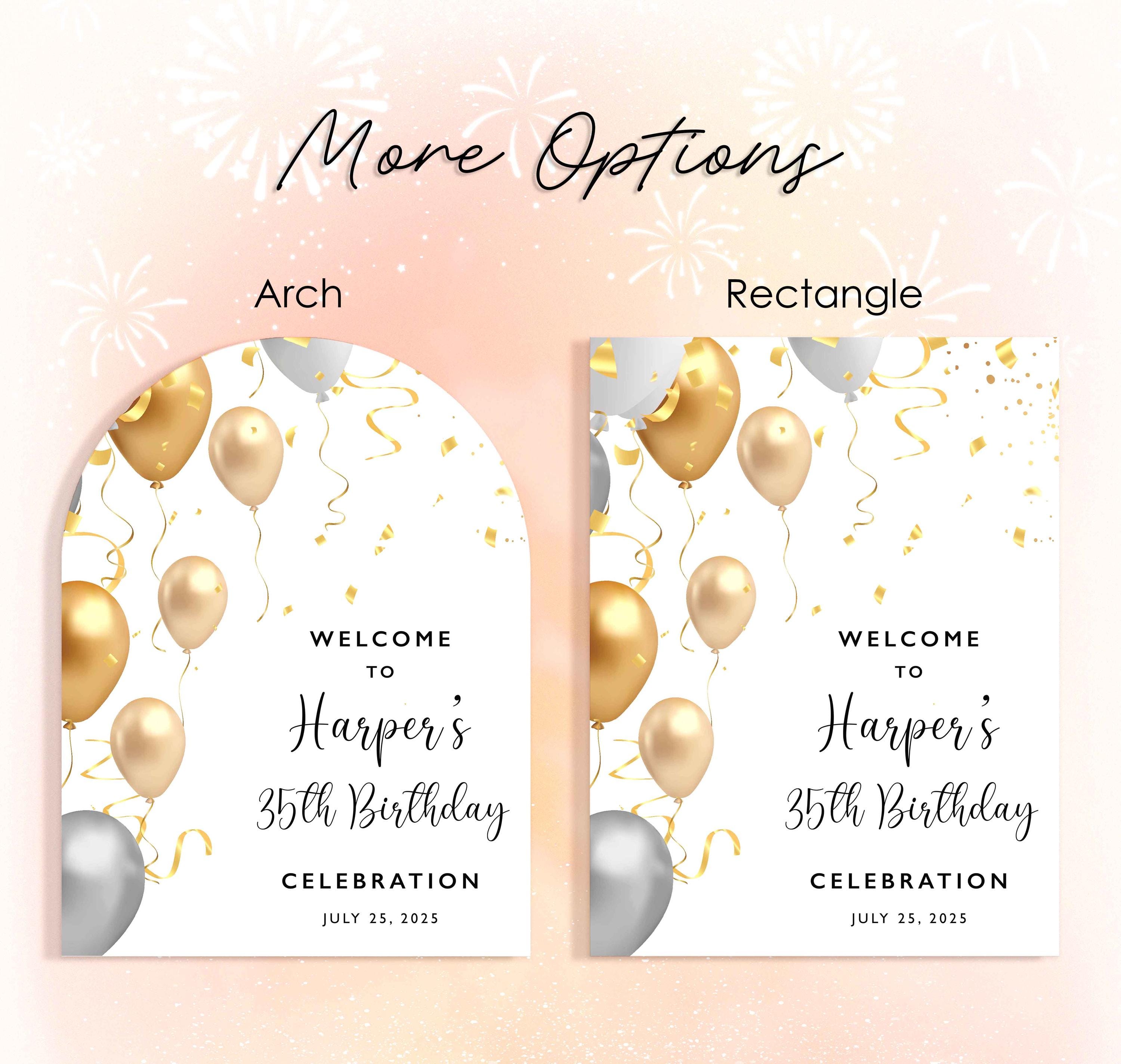 Acrylic Birthday Sign | Personalized Birthday Sign | Birthday Sign ...