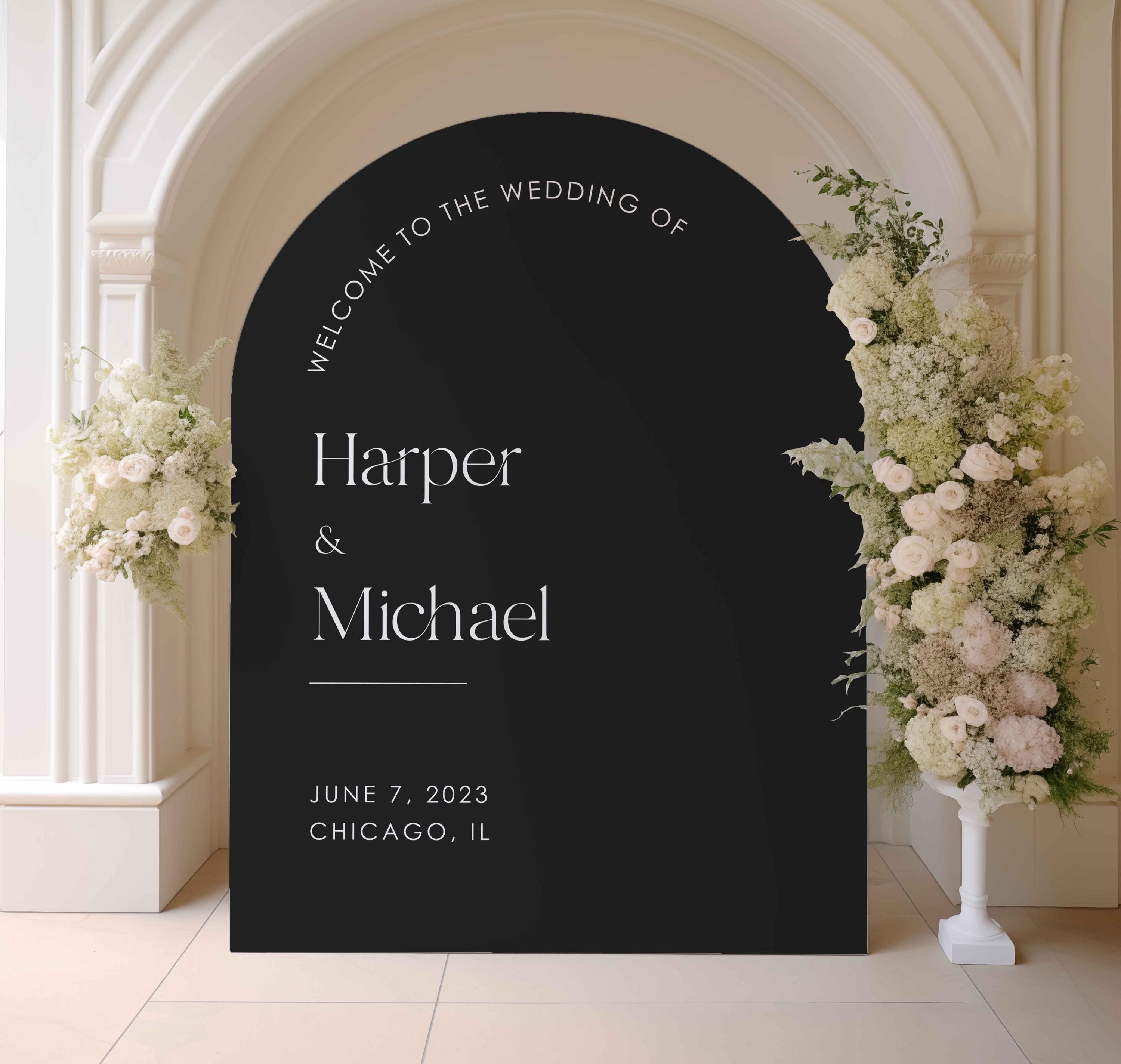 Acrylic Wedding Welcome Sign | Entrance Wedding Sign | Custom Wedding ...
