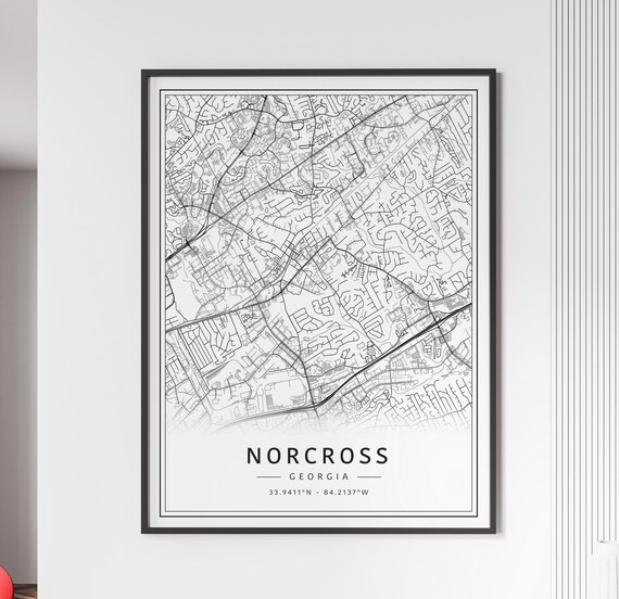 Norcross Ga Map Norcross, Georgia Street Map