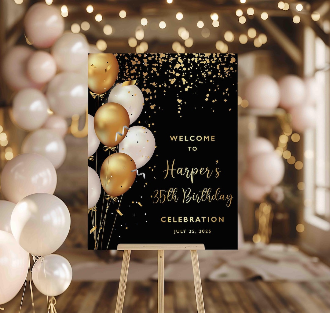 Acrylic Birthday Sign | Personalized Birthday Sign | Birthday Sign ...