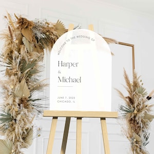 Acrylic Wedding Welcome Sign | Entrance Wedding Sign | Custom Wedding ...