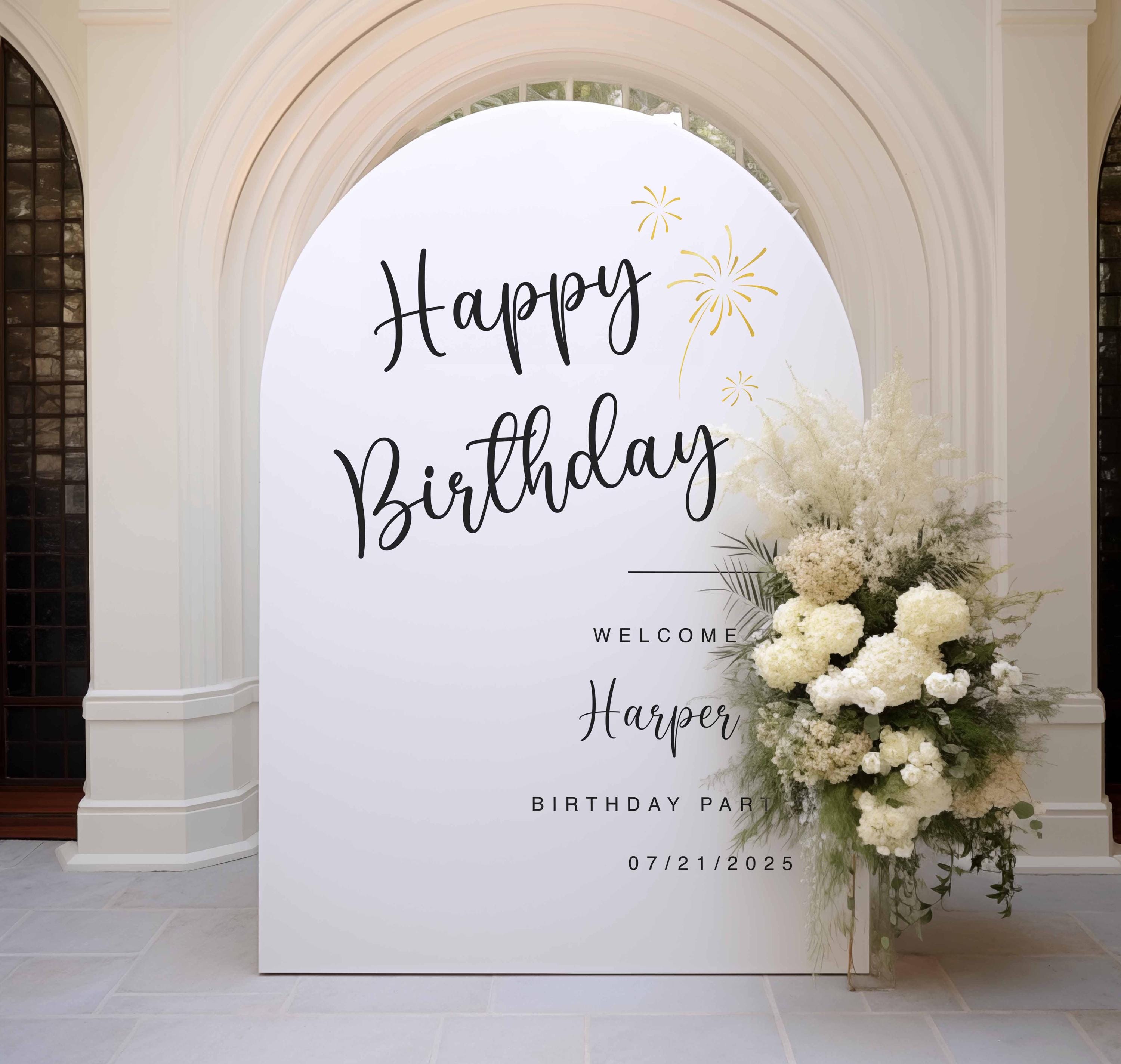 Acrylic Birthday Sign | Personalized Birthday Sign | Welcome Birthday ...