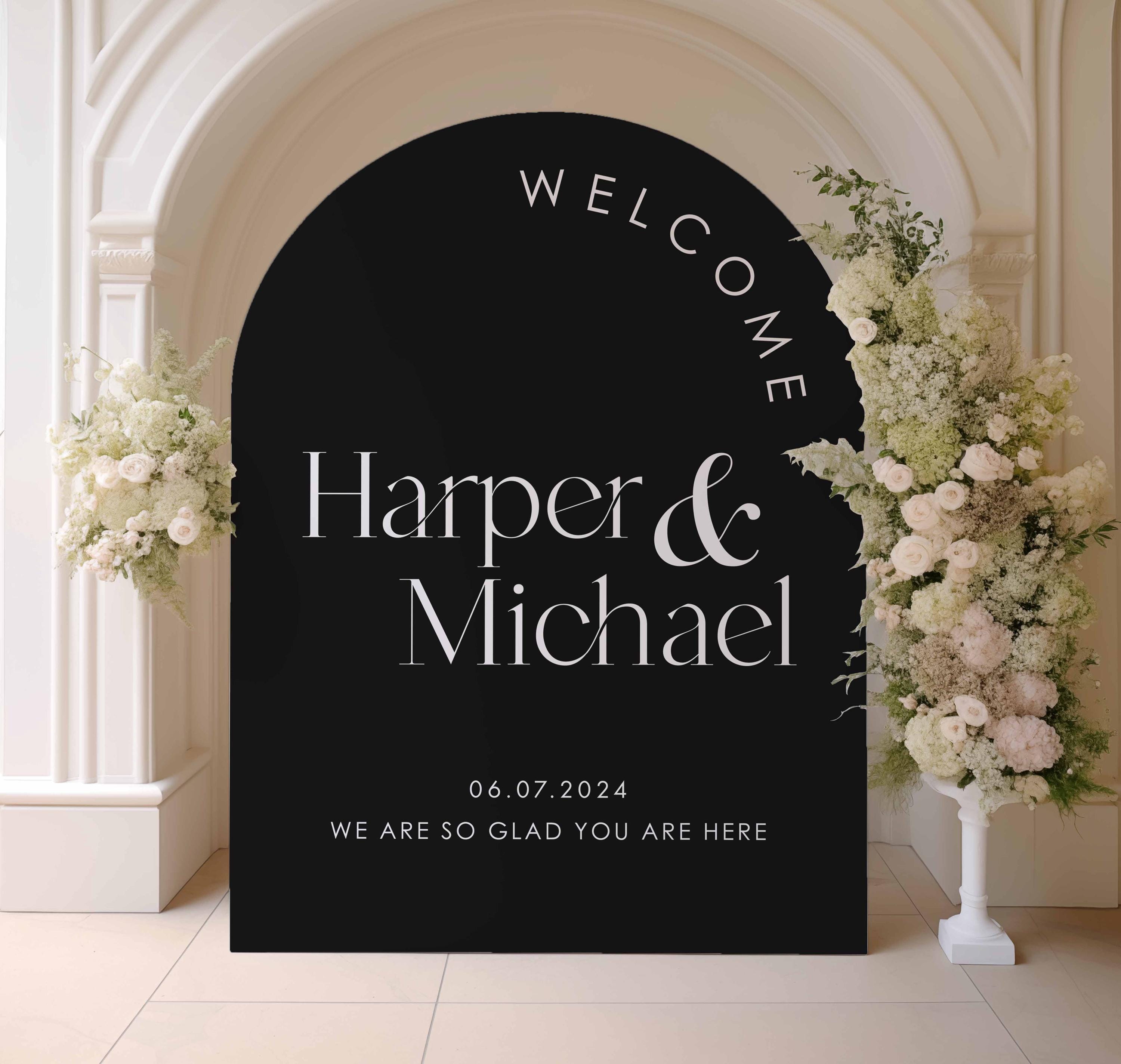 Acrylic Wedding Welcome Sign | Entrance Wedding Sign | Custom Wedding ...