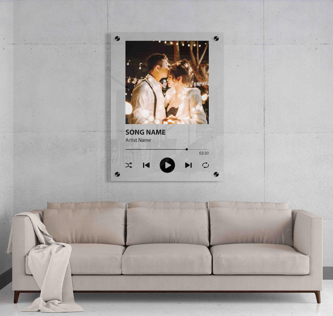 Acrylic Music Plaque Sign | Custom Song Music Plaque Sign ...