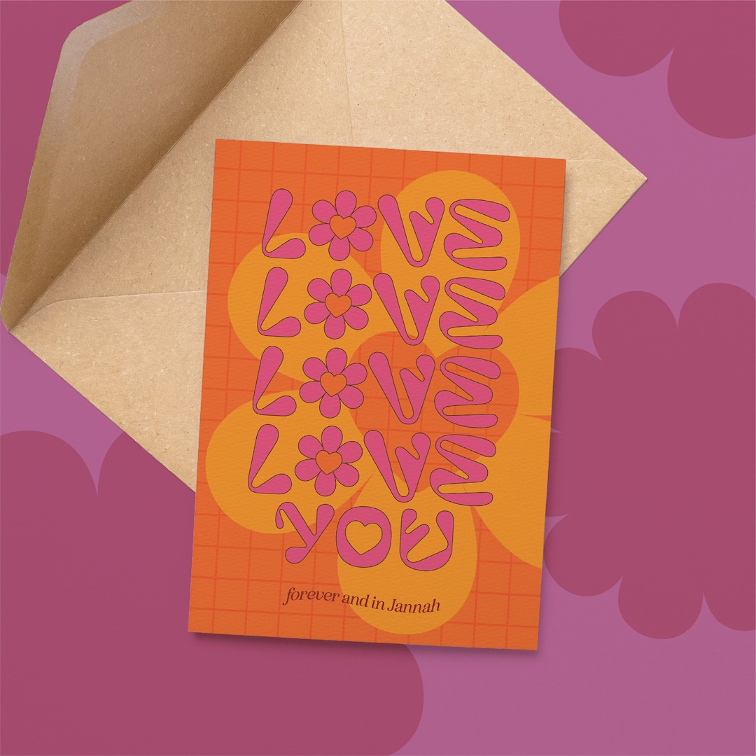 Islamic Greeting Card With Envelope for Dua Ramadan Eid Gift ...