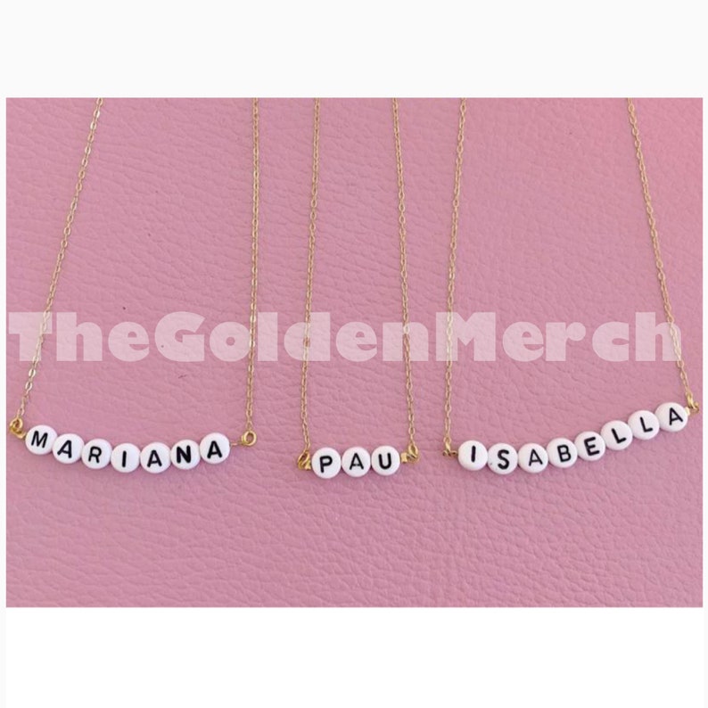 Personalized Name Necklacecustom Gold Name Necklacetiny Name Etsy