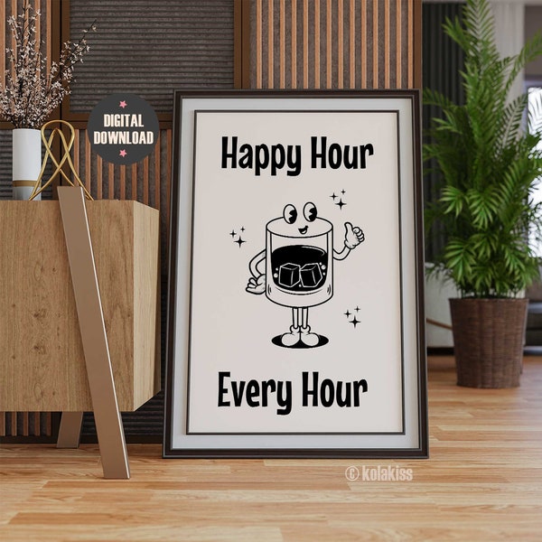 Happy Hour Art - Etsy