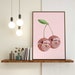 Cherry Disco Ball Print, Cherries Poster, Trendy Wall Art, Retro Art ...