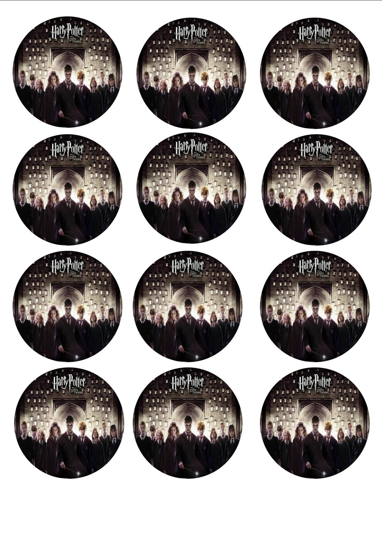Set of 12 Harry Potter Cast Round Stickers | Etsy
