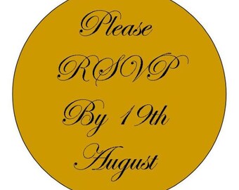 Rsvp Stickers - Etsy