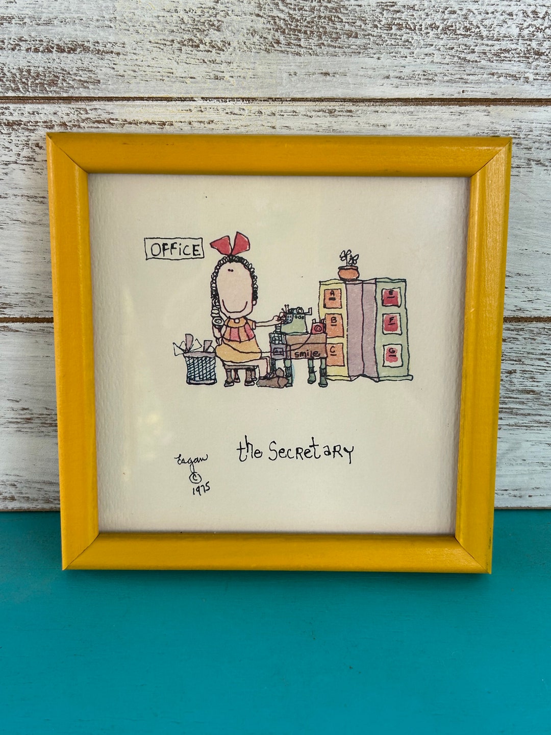 Vintage Bill Egan Framed Print - Etsy