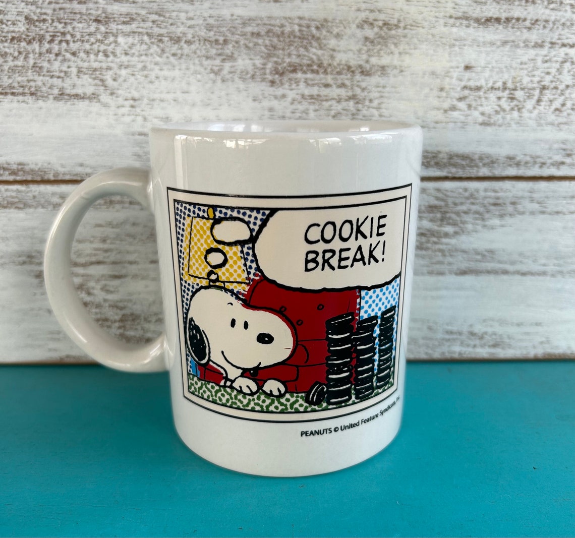 Snoopy Cookie Break Mug - Etsy