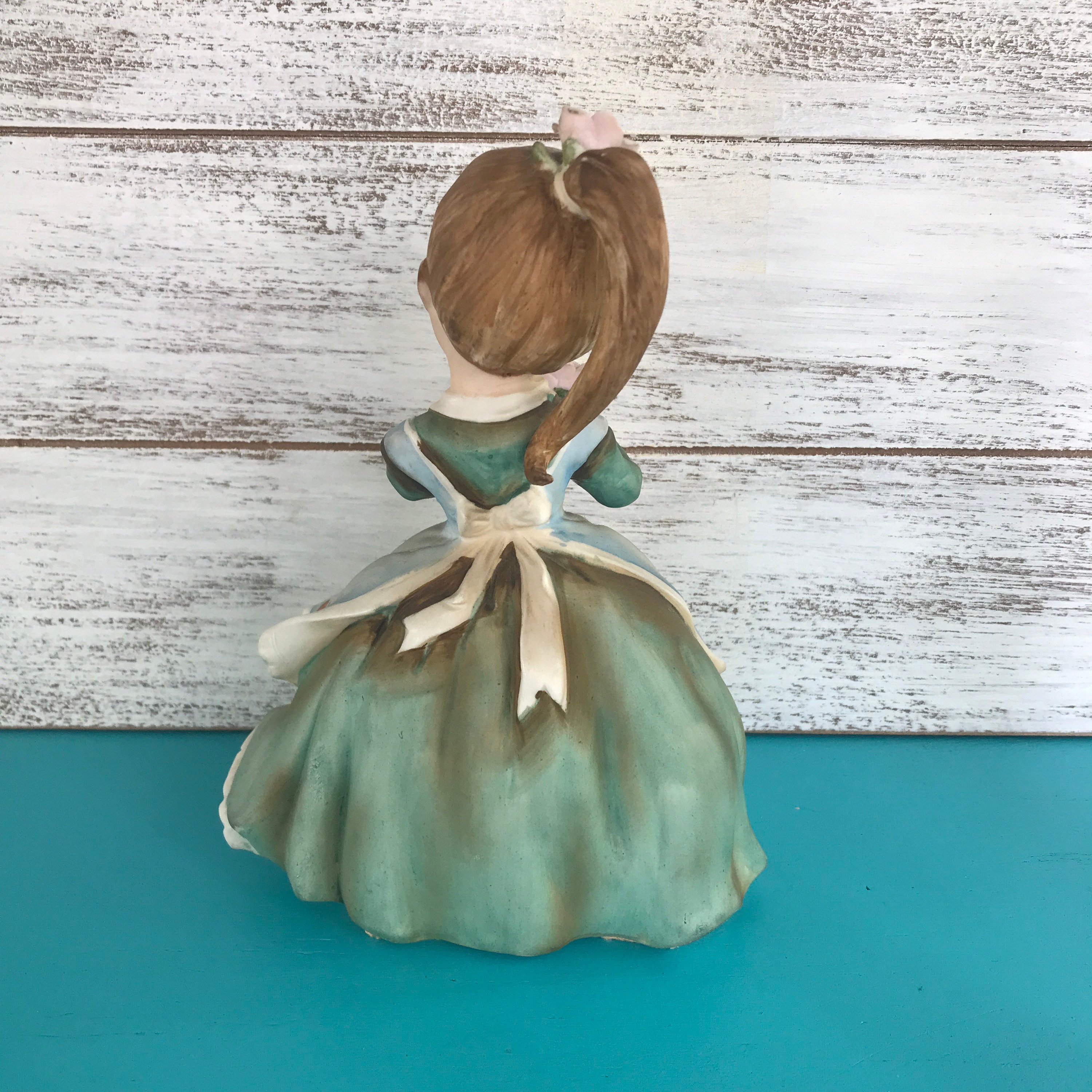 Darling Vintage Lefton Hand Painted Girl Figurine - Etsy