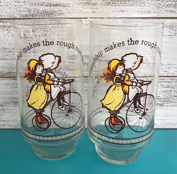 Vintage Holly Hobbie Drinking Glasses Etsy