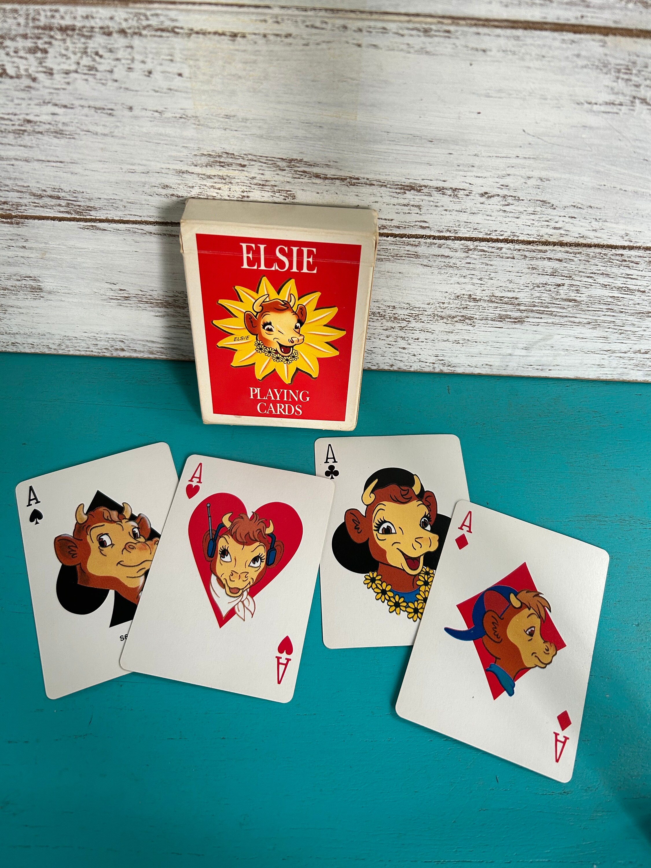 Adorable Vintage Elsie the Cow Playing Cards - Etsy