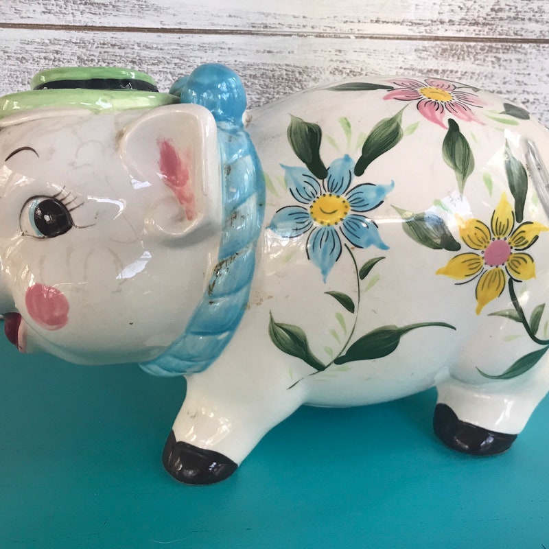 Vintage Piggy Bank - Etsy