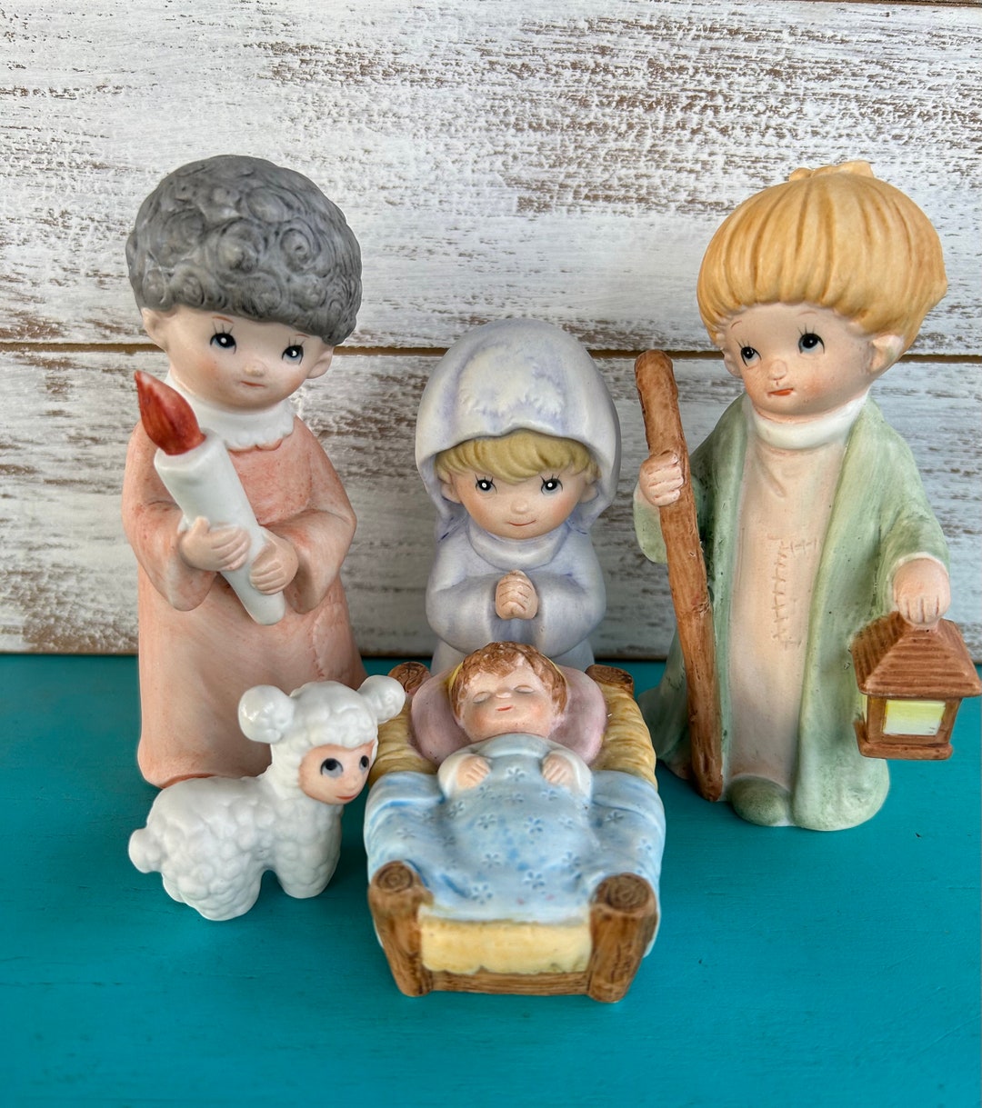 Vintage Homco Nativity Set - Etsy