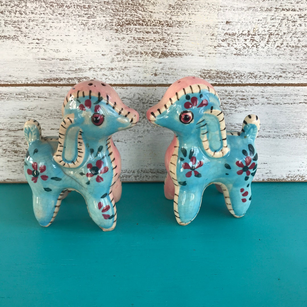 Vintage Patchwork Piñata Salt and Pepper Shakers - Etsy
