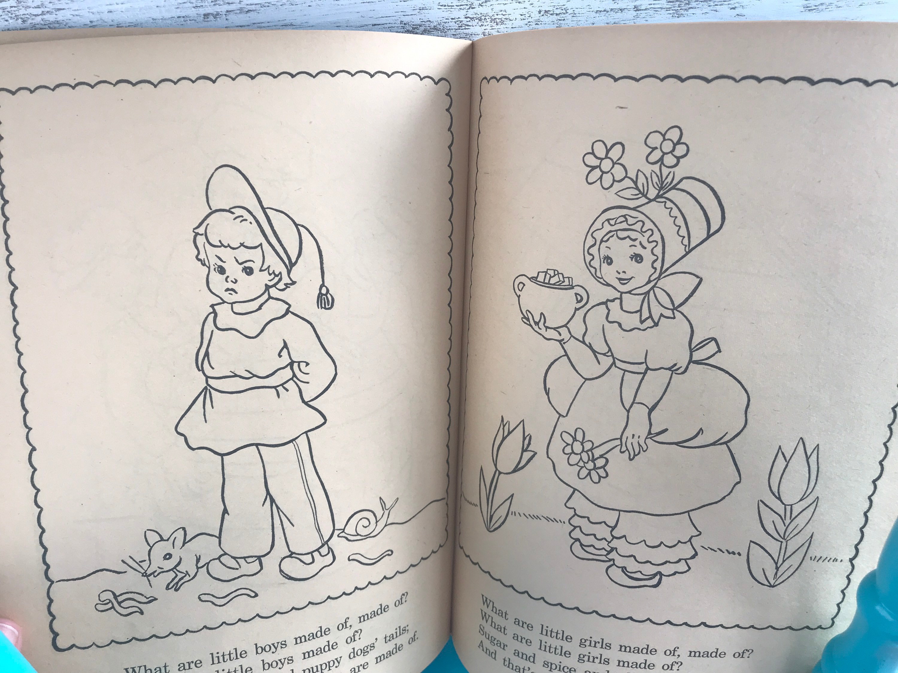 2 Vintage Childrens Coloring Books - Etsy