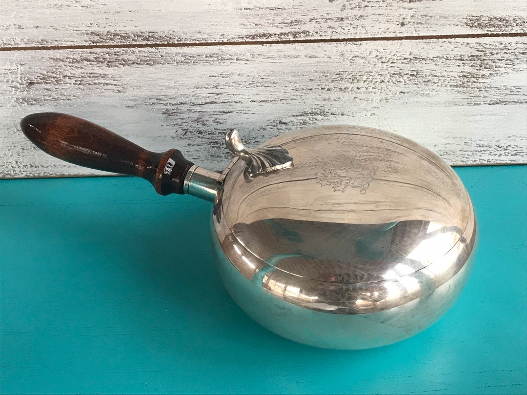 Vintage Silver Silent Butler With Wooden Handle - Etsy